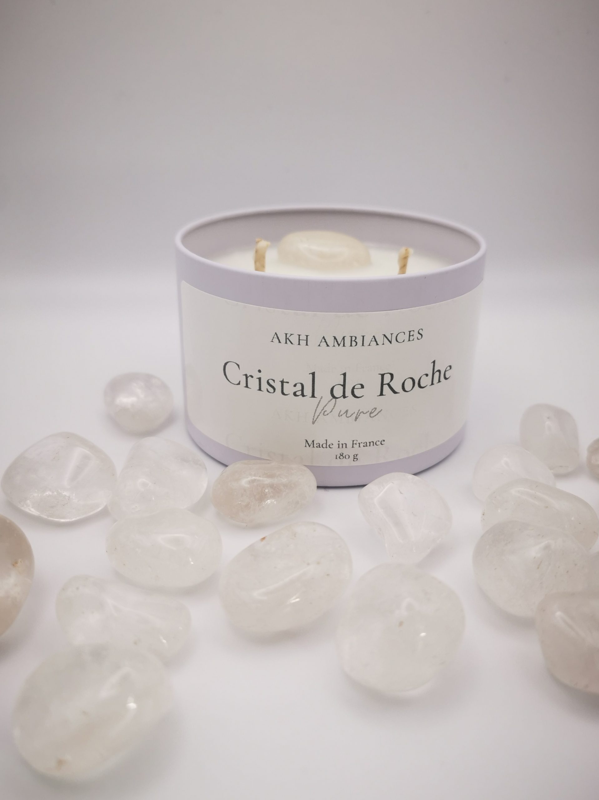 Bougie Parfumée Cristal de Roche Pure – AKH AMBIANCES
